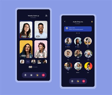 Group Call Interface On Behance