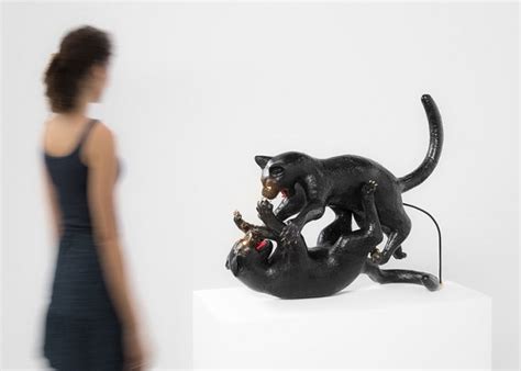 Studio Jobs Pussy Cats Sculptures Capture Aggressive Feline Behaviour