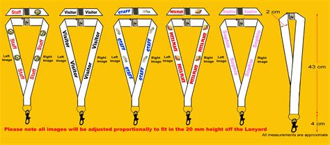 Custom White Lanyard With Safety Break Clip Lanyard Id Holder Office