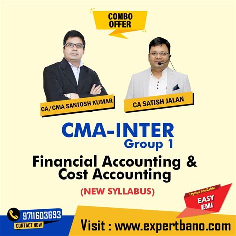 Cma Inter Group 1 Financial Accounting And Cost Accounting By Ca Cma