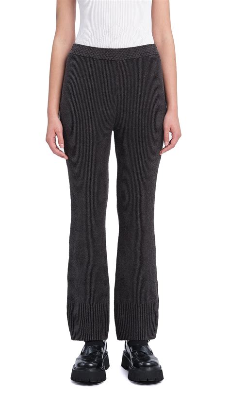 Soil Knit Yoga Pants Initialfashion