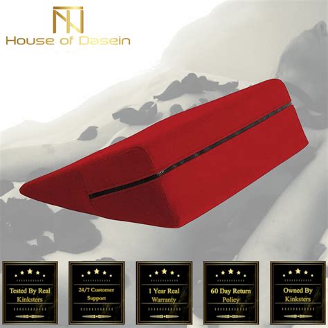 Microfibre Red Wedge Sex Position Enhancer Supportive Pillow Cushion S