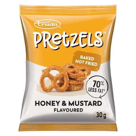 Truda Honey And Mustard Flavoured Pretzels 30g Pnp