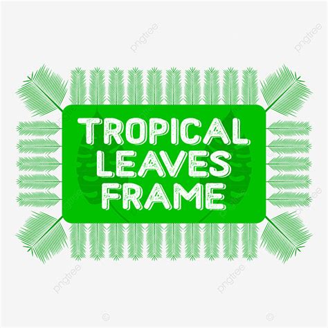 열대 나뭇잎 프레임 수채화 사각형 벡터 디자인 자연스러운 숲 정원 Png 일러스트 및 벡터 에 대한 무료 다운로드 Pngtree
