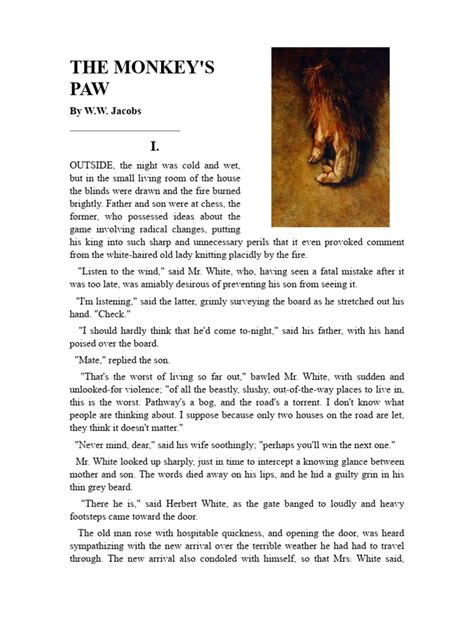 The Monkeys Paw Pdf Poetry