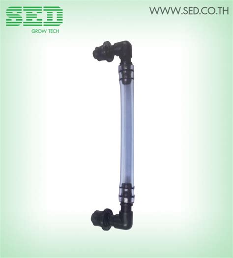 ตัววัดระดับน้ำในถัง Dwc ขนาดท่อ16 มม พร้อมยางเปอร์เมท16 มม 2 ชิ้น