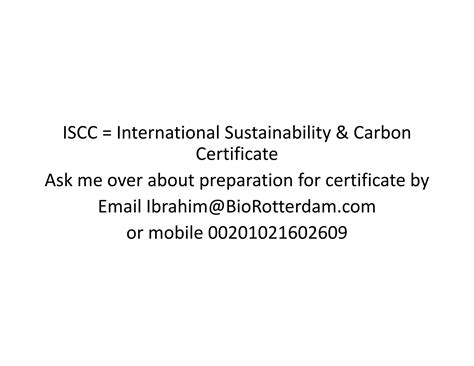 Preparation Your Company For Iscc Certificate Profile And Paste