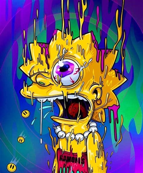 Trippy Simpsons Art