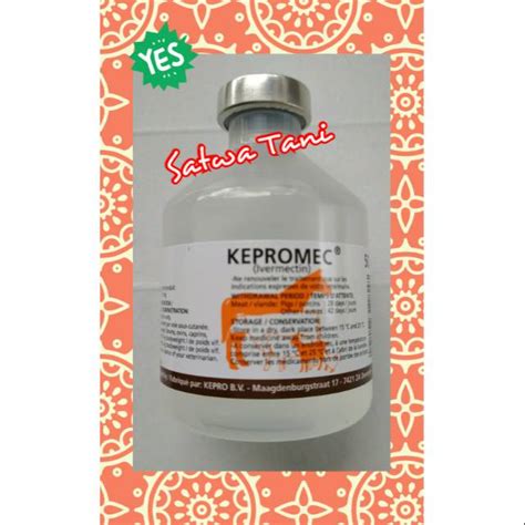 Jual Kepromec Ivemectin Injeksi 50 Ml Shopee Indonesia