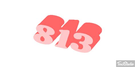 813 Number Animated  Logo Designs