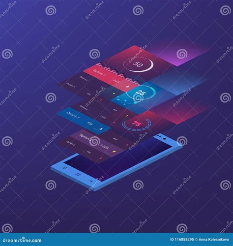 Flat Design Responsive Management And Administration Dashbord UI Mobile App Template On Trendy
