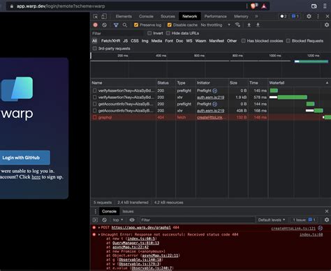 Cannot Login With Github Issue Warpdotdev Warp GitHub