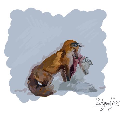 Fox Eats Fox Ibispaint