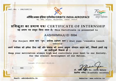ashwin thomas palackal on linkedin internshipcomplete aerospace careerdevelopment gratitude