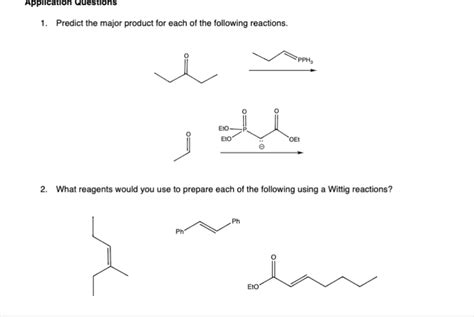 Solved Application Questions 1 Predict The Major Product