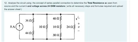 Solved Determination Of Total Resistance And Current And Chegg Com