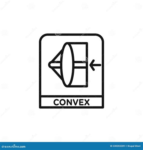 Convex Icon Vector Isolated On White Background Convex Sign Sign And