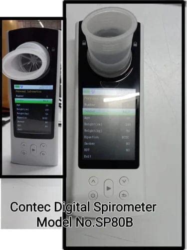 Portable Digital Spirometer Cms Sp80b Rakshak Store