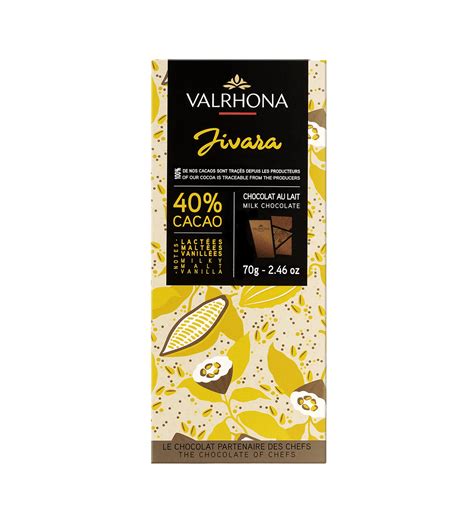 Tablette De Chocolat Au Lait Jivara 40 70 G Valrhona Achat Vente
