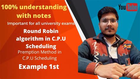 Round Robinrr Cpu Scheduling Algorithm With Example Youtube