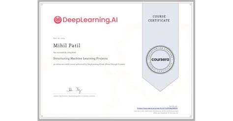 mihil patil on linkedin completion certificate for structuring machine