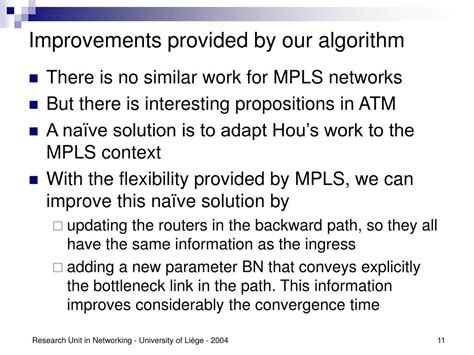 Ppt A Distributed Algorithm For Weighted Max Min Fairness In Mpls Networks Powerpoint