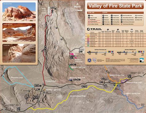 Map Valley Of Fire State Park Nevada