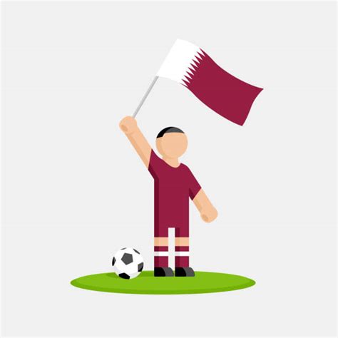 Clip Art Of Flag Of Qatar Illustrations Royalty Free Vector Graphics