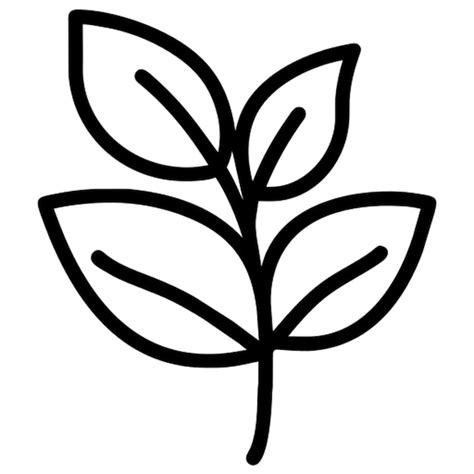 Premium Vector Leaf Icon Outline