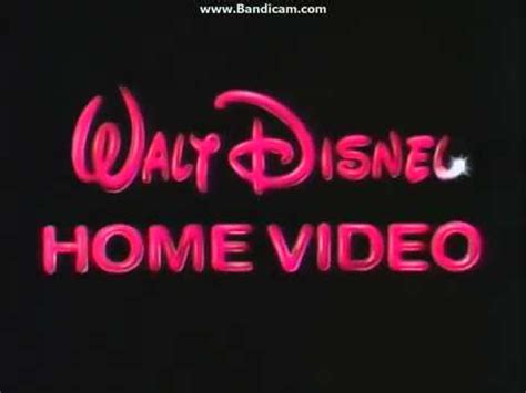 1986 Walt Disney Home Video Logo Youtube