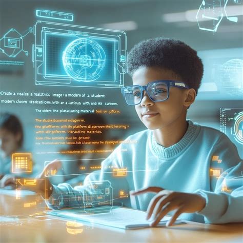 Students Immersed In Vr Learning In Hightech Classroom Premium Ai