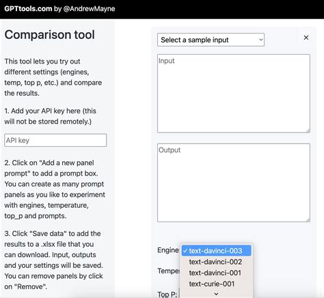 Gpt Comparison Tool