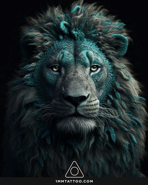 Calm And Scarred Lion Tattoo Art Los Angeles Tattoo Artist — 1mm Tattoo