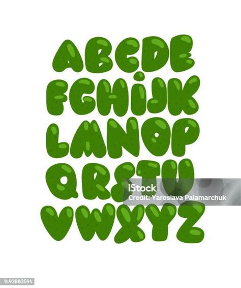 아보카도 문자 손으로 그린 아보카도 알파벳 벡터 아보카도 글꼴 Eps 낙서 글꼴 일기 플래너 및 노트북 스티커 건강한 식생활에