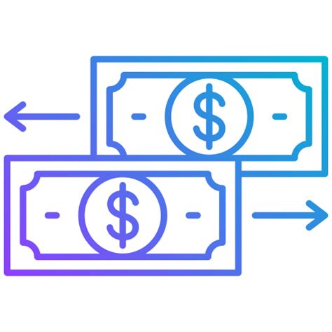 Transaction Generic Gradient Outline Icon Transaction Generic Gradient Outline Icon