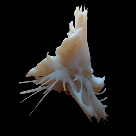 Premium Photo Abstract D Rendered Form Complex Deform Structure Twisted Organic Form