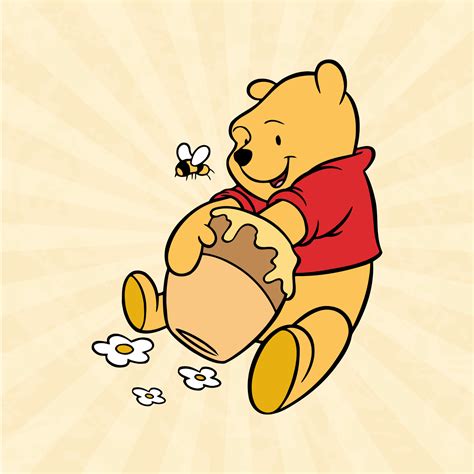 Winnie The Pooh Eating Honey Coloring Pages 2025