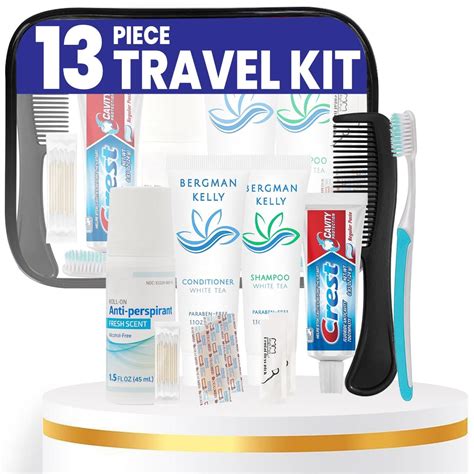Trektote Travel Toiletry Kit For Men And Women 13 Piece