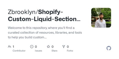 Shopify Custom Liquid Sections And Assetsreadmemd At Main · Zbrooklynshopify Custom Liquid