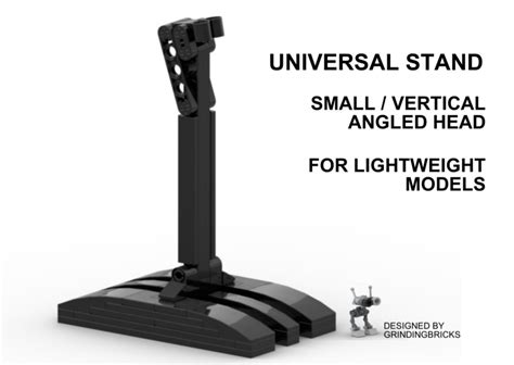 Lego Moc Universal Stand Small Vertical Wangled Head By