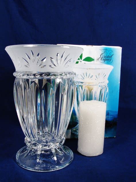 Cristal D Arques France Carthage Crystal Glass Hurricane W Pillar