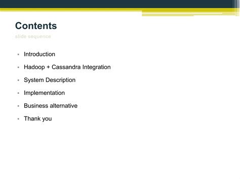 Hadoopcassandraintegration Pptx