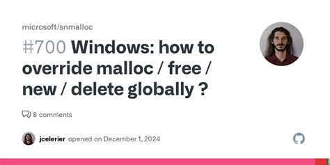 Windows How To Override Malloc Free New Delete Globally · Issue 700 · Microsoft