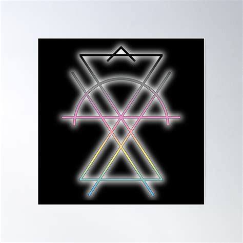 Polygender Healing Pride Sigil Poster Wall Art Modern Wall Decor For