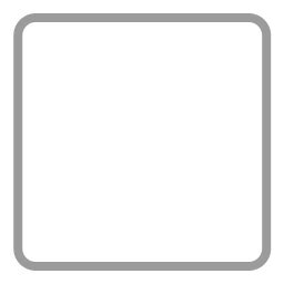White Large Square Flat Icon Fluentui Emoji Flat Iconpack Microsoft