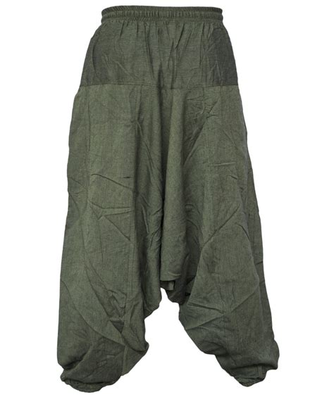 Light Cotton Drop Crotch Ninja Harem Pants Gheri