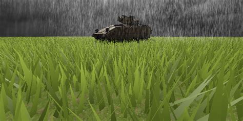 The Tank Lies In The Grasslandhope To End The War Before Its Too Late