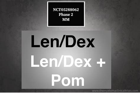 Lenalidomide With Or Without Pomalidomide Multiple Myeloma Clinical Trials