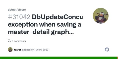 Dbupdateconcurrencyexception Exception When Saving A Master Detail Graph Where Detail Entity Pk