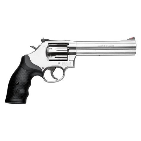 Smith And Wesson 686 Plus 357 Mag 6 7 Rd Rubber Grips Stainless Steel